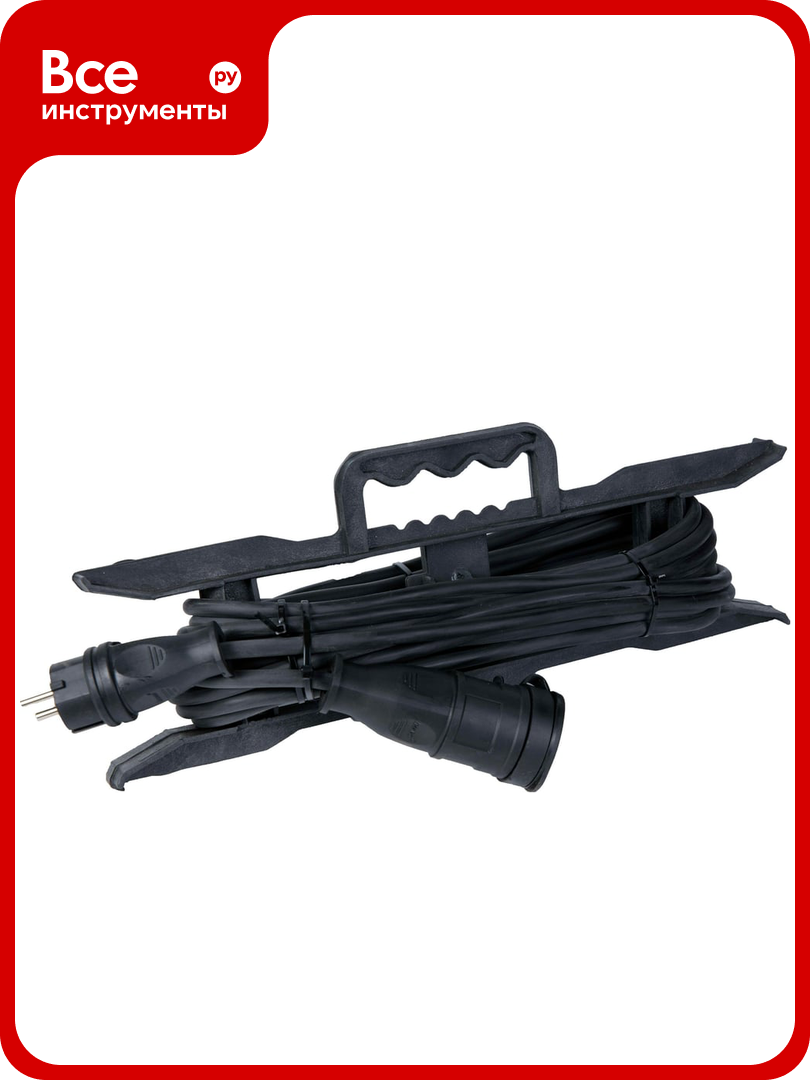 Силовой удлинитель на рамке атлант КГ 4000 Вт 10м (с заземлением) 50029, 4000