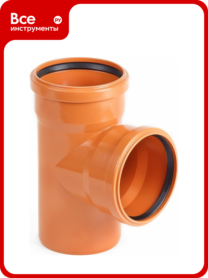 Тройник наружной канализации хемкор 200200 мм 87 градусов 2481130 0 6312