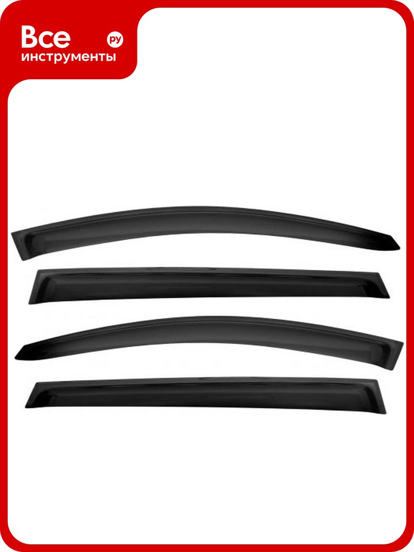 Дефлекторы боковых окон KIA Ceed, 2018-, WG, Sim NLD. SKICEEW1832 4 шт, из высококачественного акрила