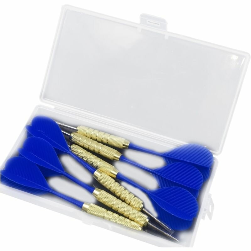 1 набор из 6 специальных дротиков для жестких мишеней метания дротиков-синий