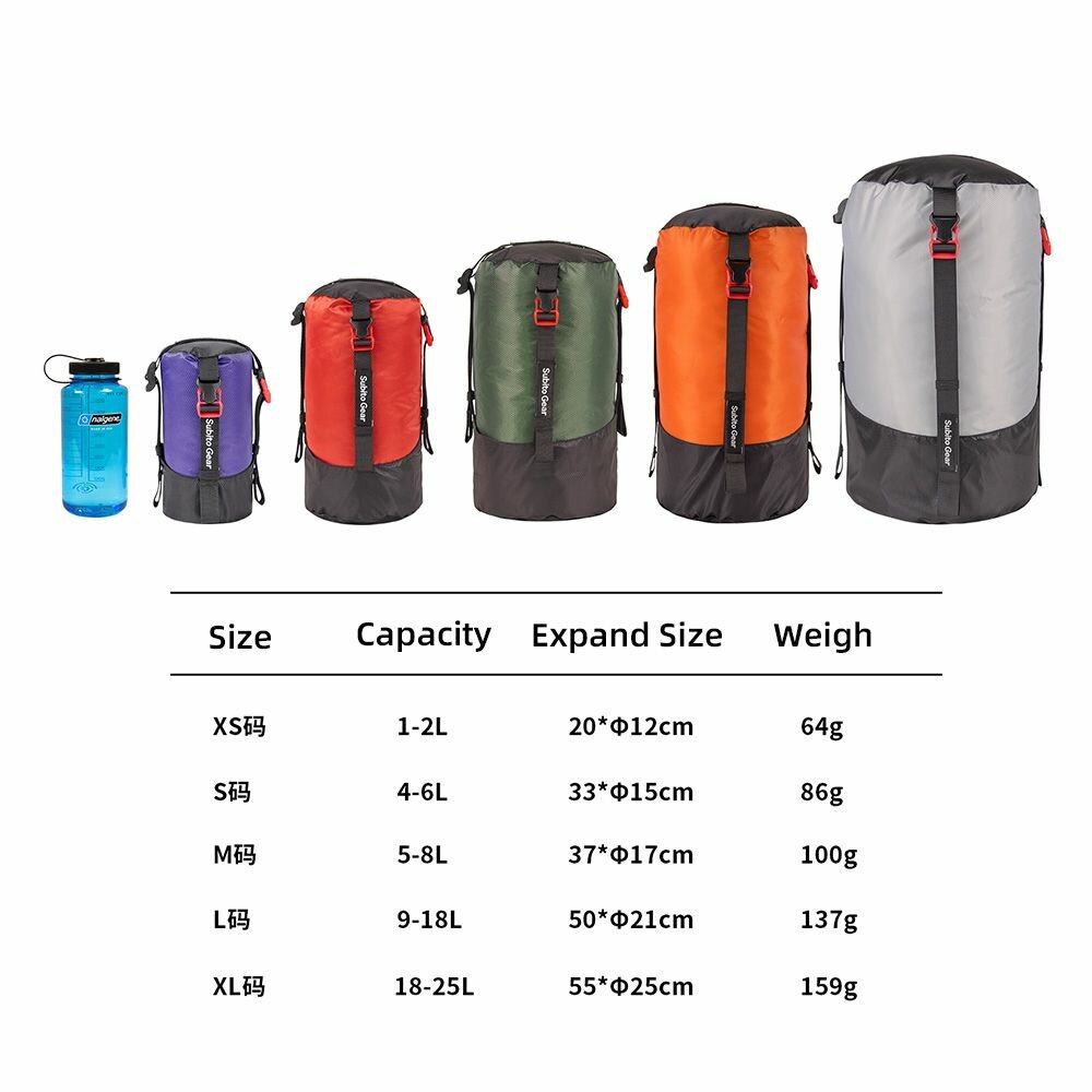 Легкий компрессионный мешок 5-8 л водонепроницаемый полиэстеровый компрессионный мешок для кемпинга пешего туризма
