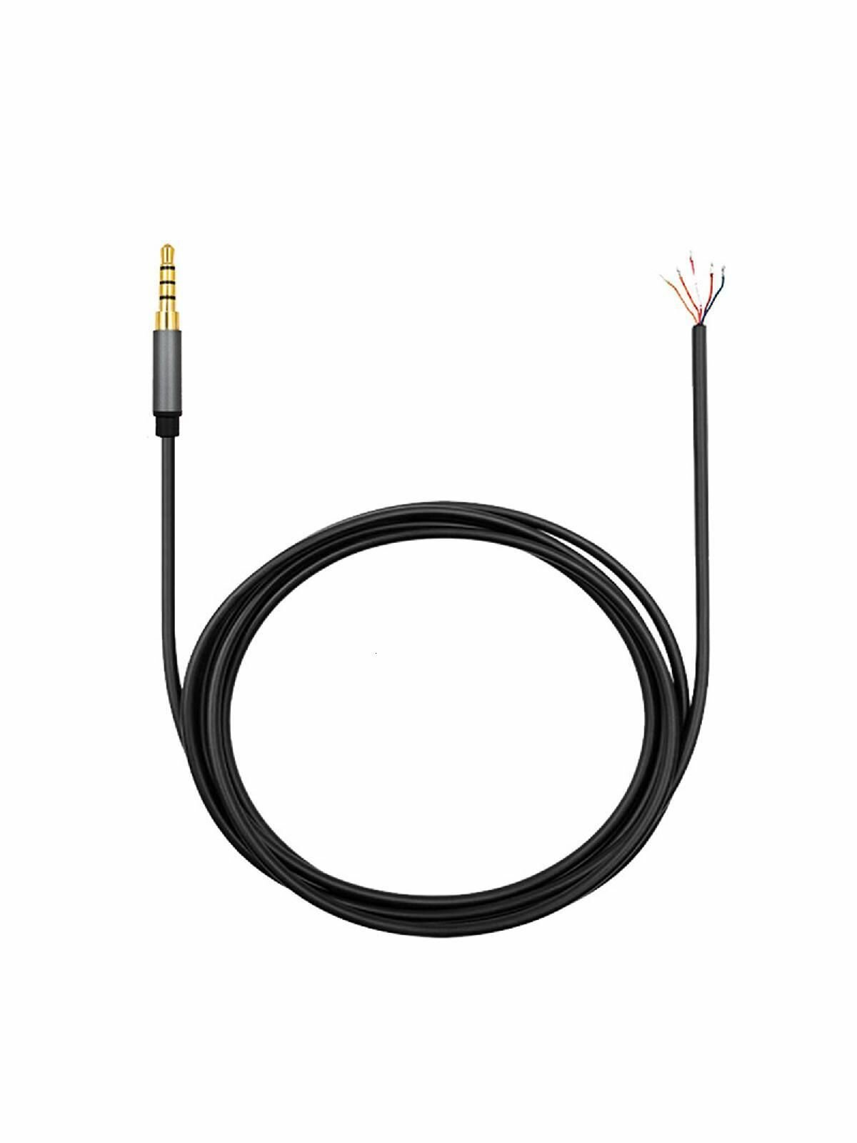Запчастьдляаудиотехники, кабель для ремонта гарнитуры 3,5 мм с микрофоном гарнитуры-200 см