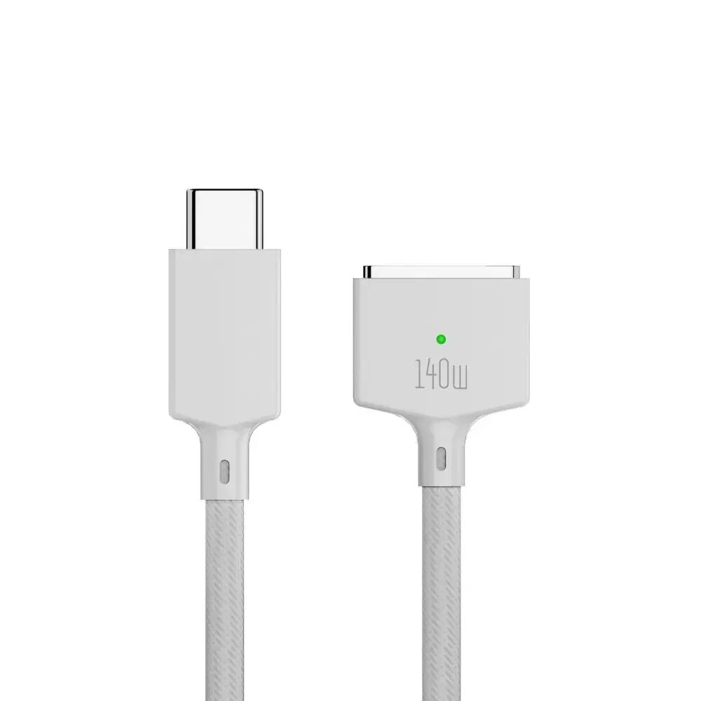Магнитный кабель USB Type-C на Magsafe 3 140 Вт 2 м White for Magnetic 3