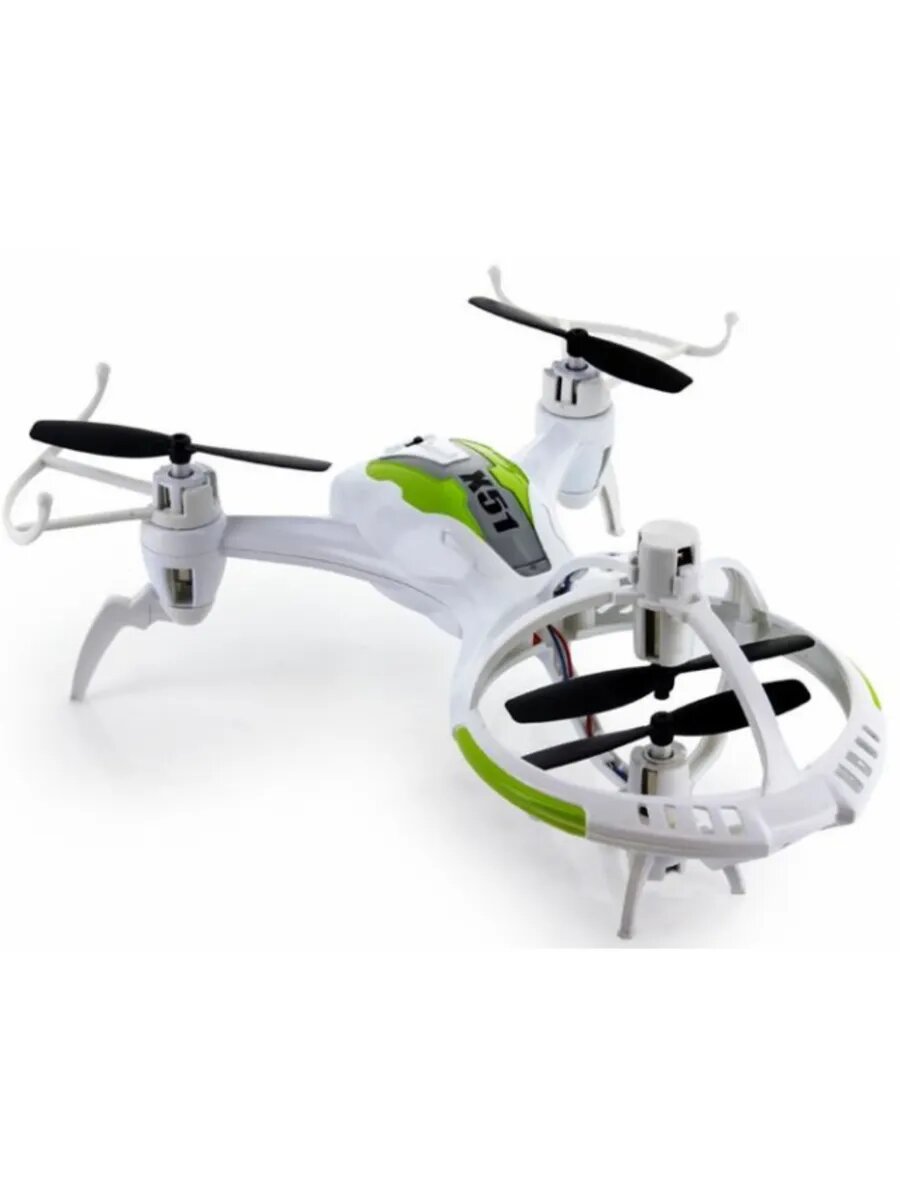 Квадрокоптер Syma "X51", 6-и осевой гироскоп, световые эффекты, белый