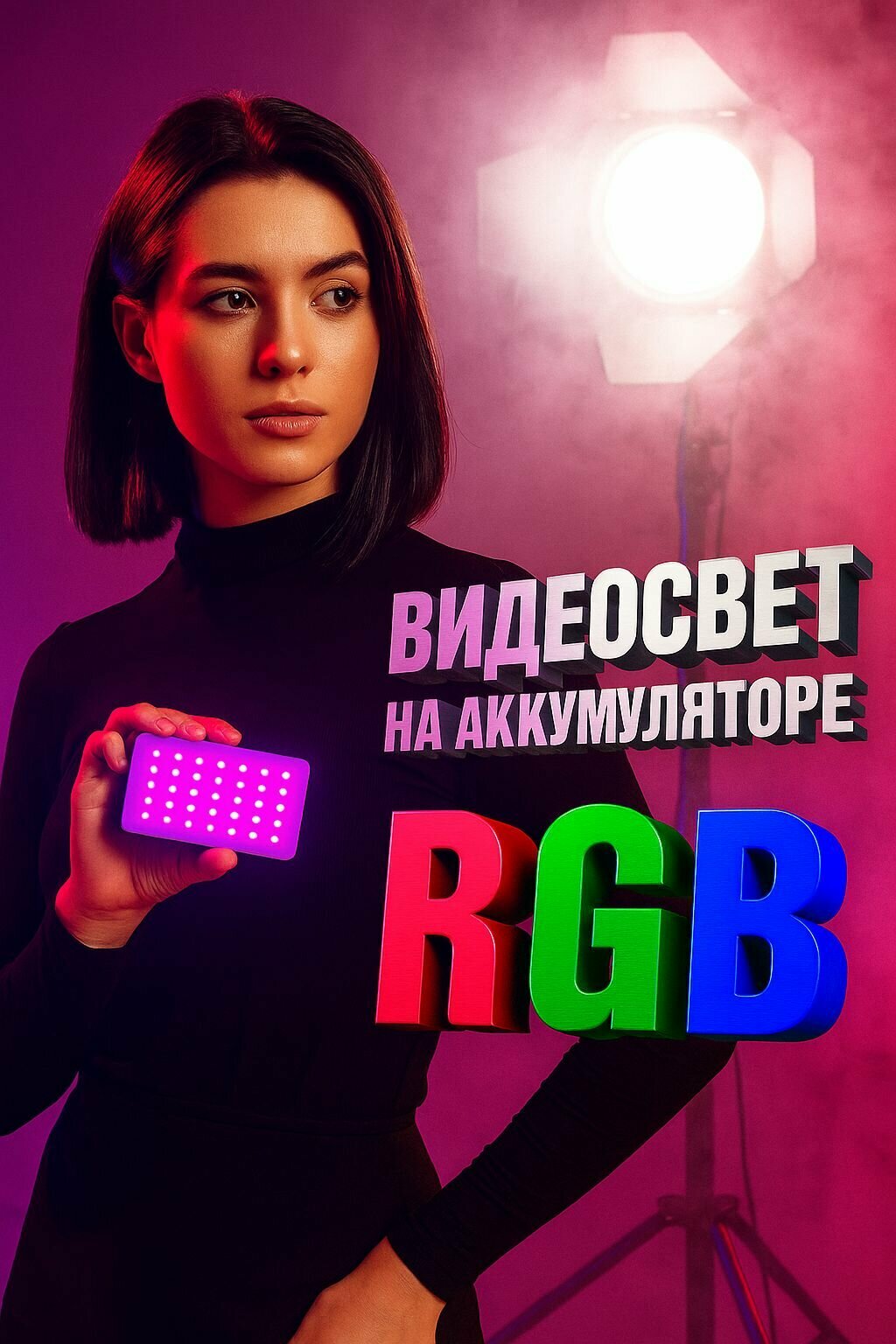 Видеосвет RGB свет для фото световая панель
