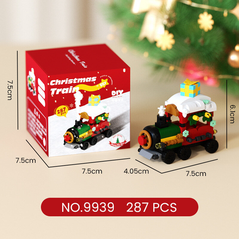 Рождественский подарок, строительные блоки, совместимые с LEGO Christmas Sweet House, мультяшная кукла для пожилых людей, детские развивающие игрушки