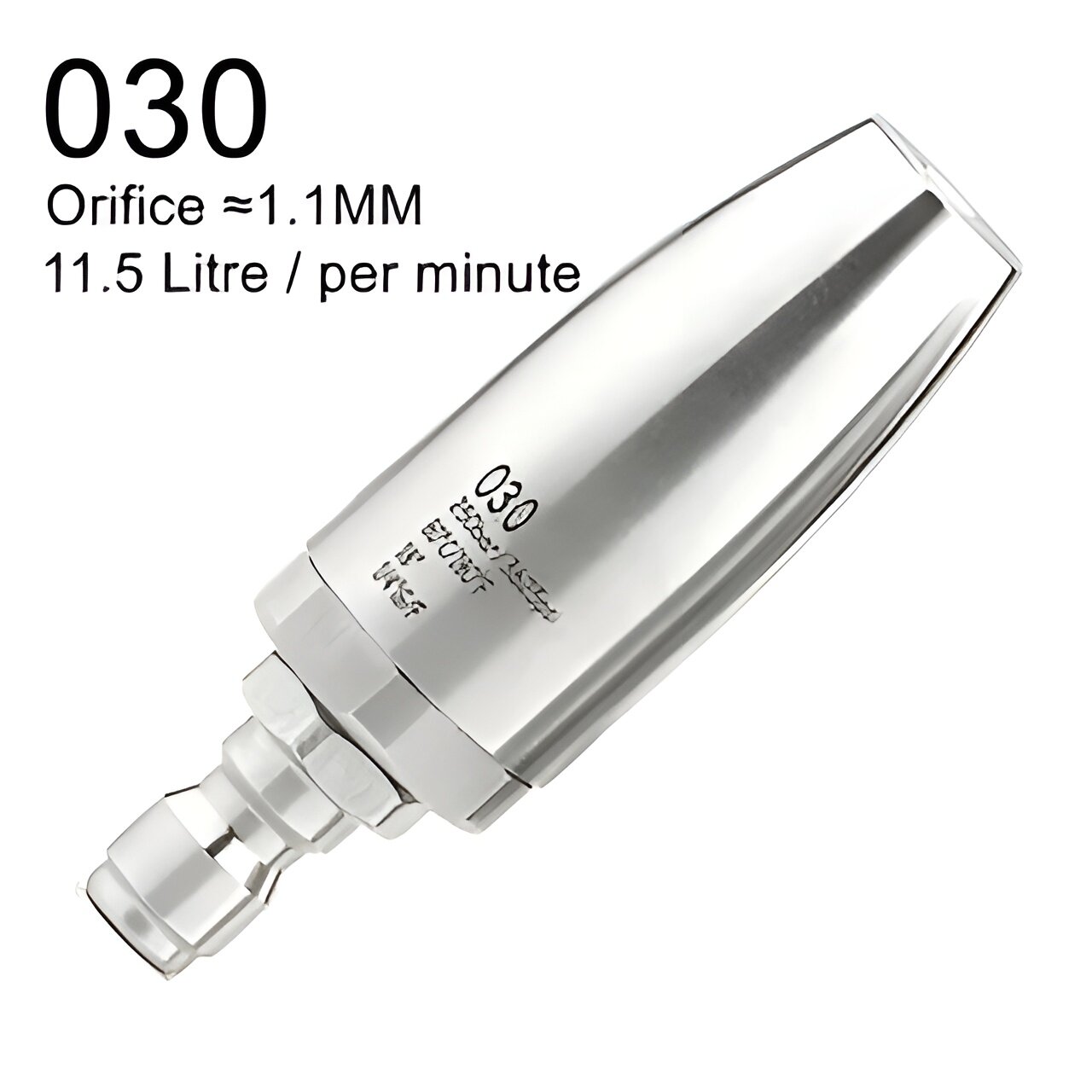 Аксессуар для минимоек - турбонасадка 030 (грязевая фреза) из нержавеющей стали, вход мини-быстросъем