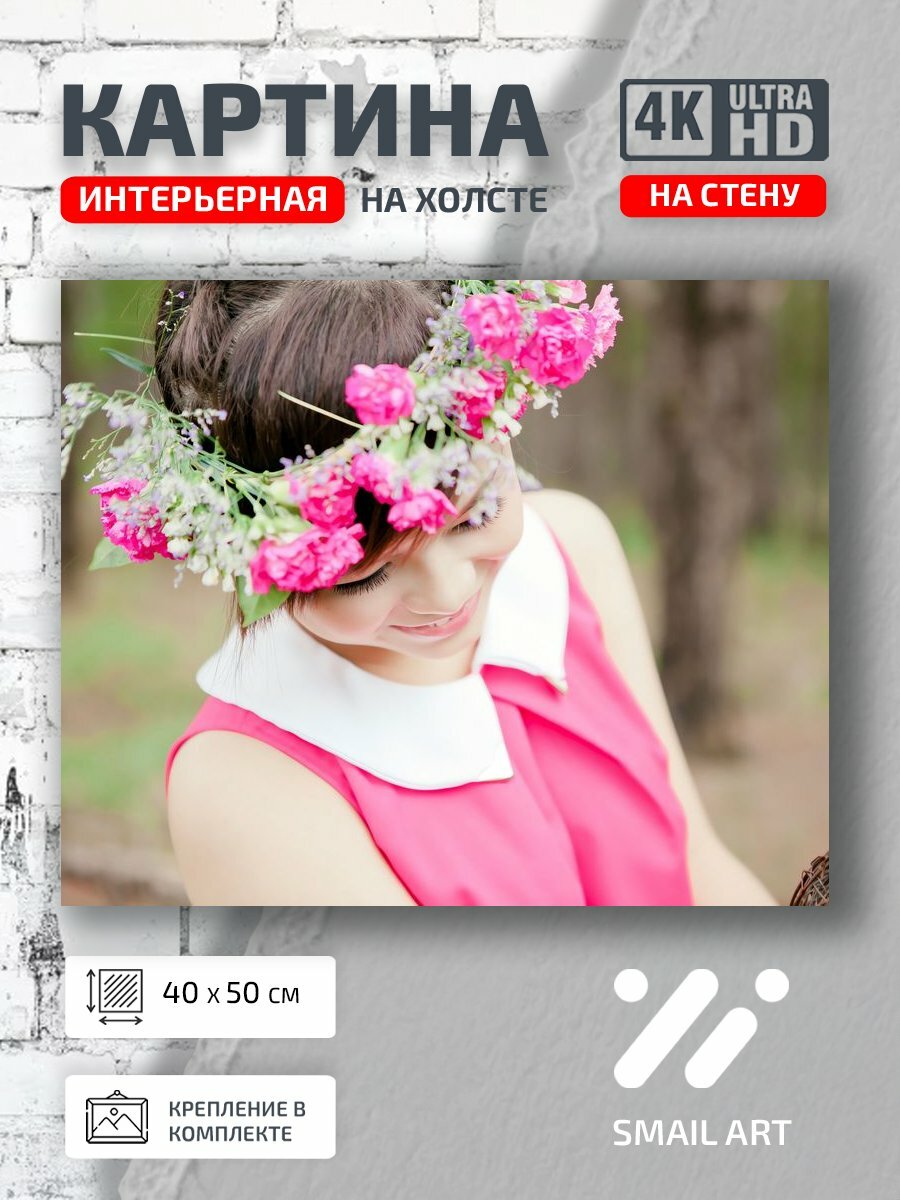 Картина на холсте интерьерная 40 на 50 на стену Голове Portrait для студии портрет интерьер