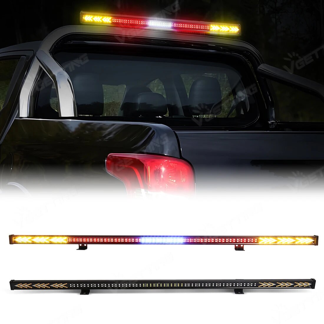 32-дюймовый 3030 SMD Автомобильный стробоскопический сигнальный фонарь 216 Светодиодный стоп-сигнал на лобовом стекле Реверсивный указатель поворота 10-30 В Красный Белый Желтый DRL