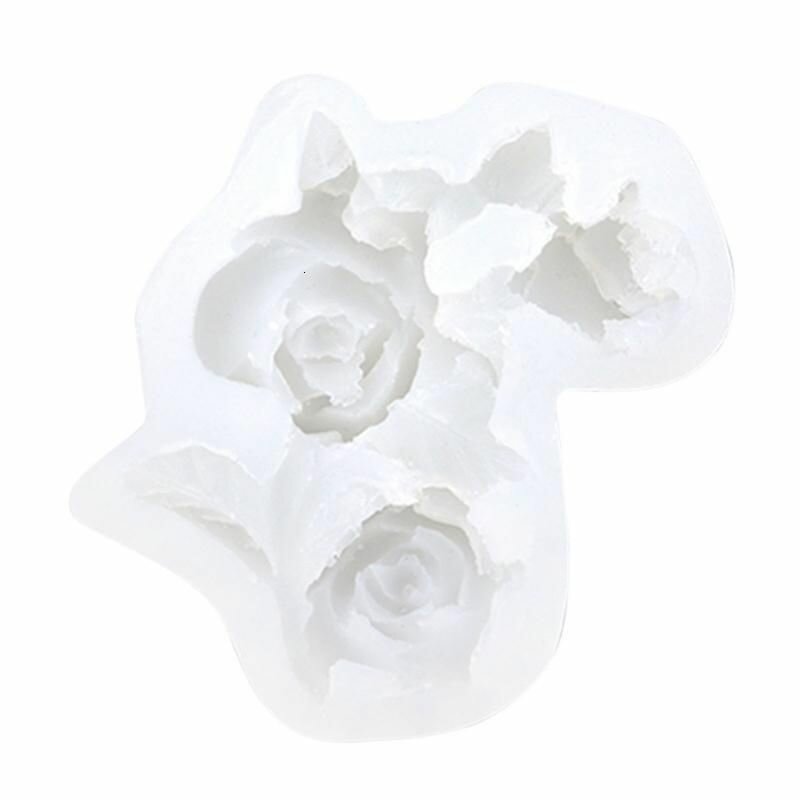 Силиконовые формы для шоколада и фантанта в виде цветов, розы