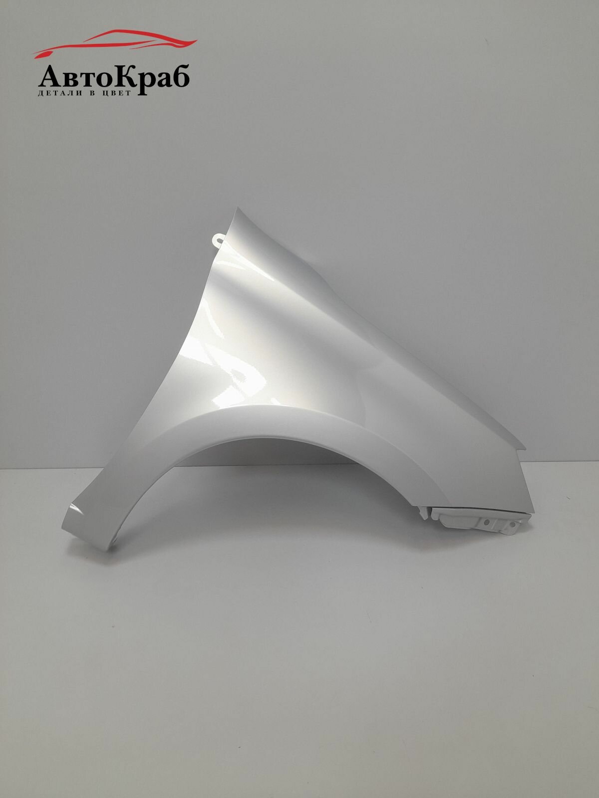 Крыло переднее правое металлическое без повторителя в цвет для Лада Гранта FL 2018 - 2022 г. 610 - рислинг