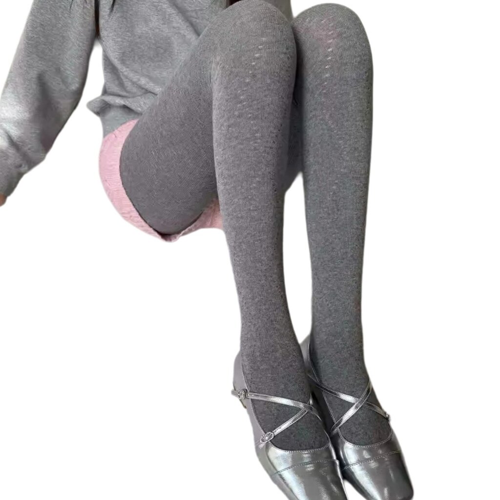 Выдолбленный узор пледы хлопковые колготки для женщин дышащие леггинсы Осень Зима сплошной цвет непрозрачные колготки чулки