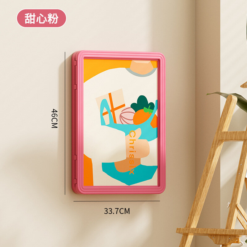 Пластиковая рамка для картин, прямоугольная, для детских рисунков, рамка для хранения, настенная рамка для фото, рамка для художественных работ, рамка для масляной живописи