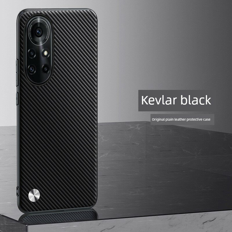 Huawei Nova 8 Pro Кевларово-черный Силиконовый Защитный Чехол для Устройств Huawei