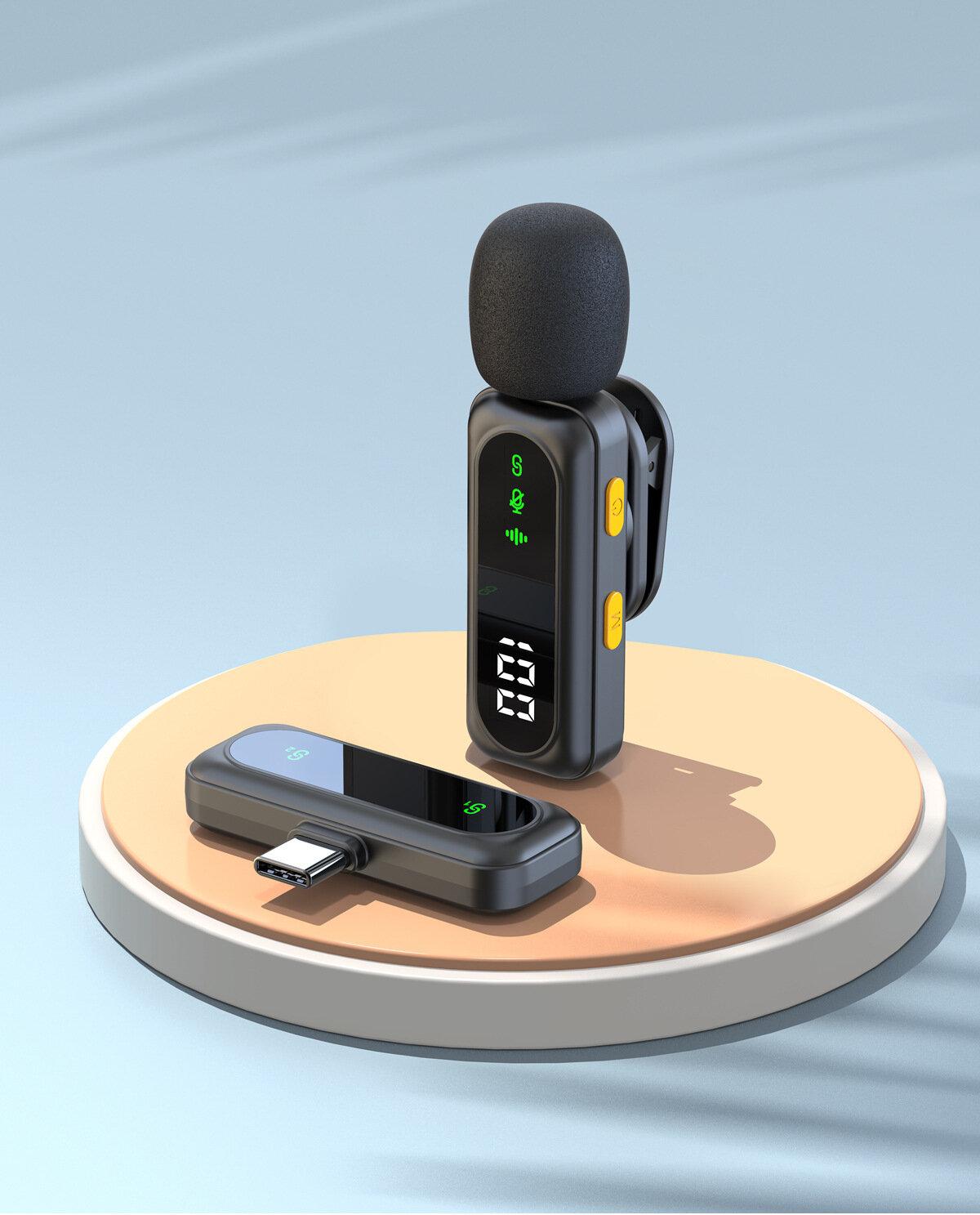 Новый магнитный частный модель J3 беспроводной лавальерный микрофон с интеллектуальным шумоподавлением, специальный микрофон для записи и прямой трансляции на улице