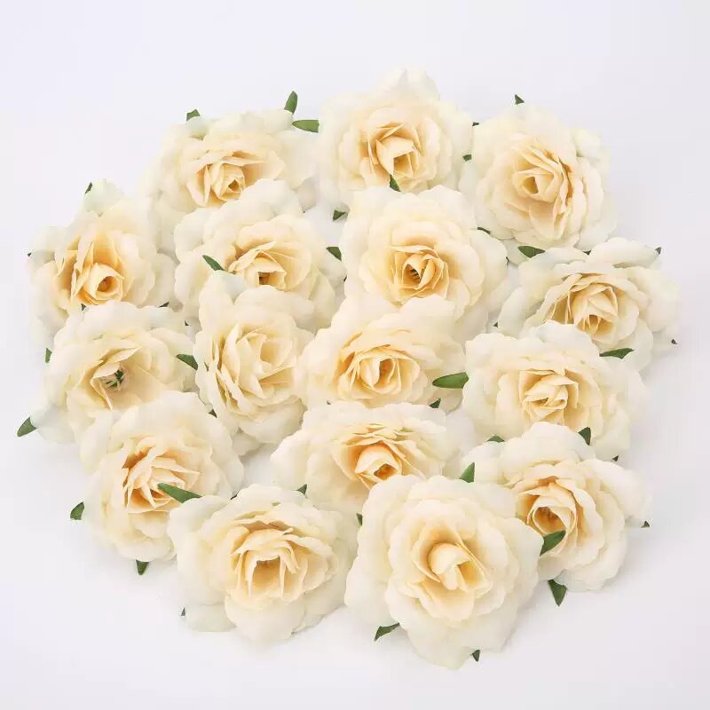 Искусственные головки роз, шелковые розы, искусственные цветы, материалы для самостоятельного изготовления венков,
