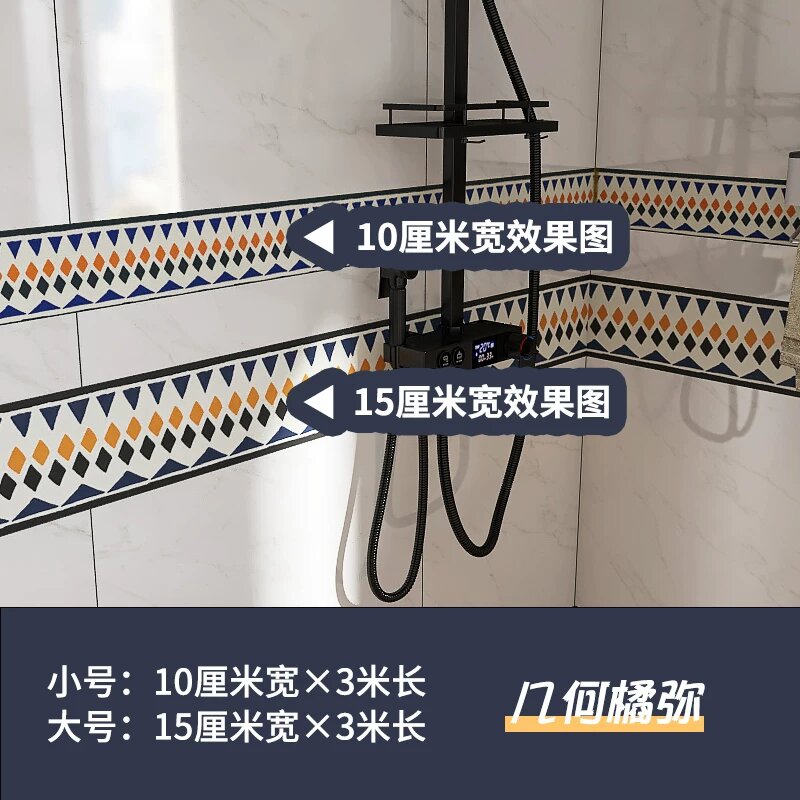 Водонепроницаемые наклейки для ванной комнаты, декоративные наклейки для плитки в ванной, маслостойкие наклейки для