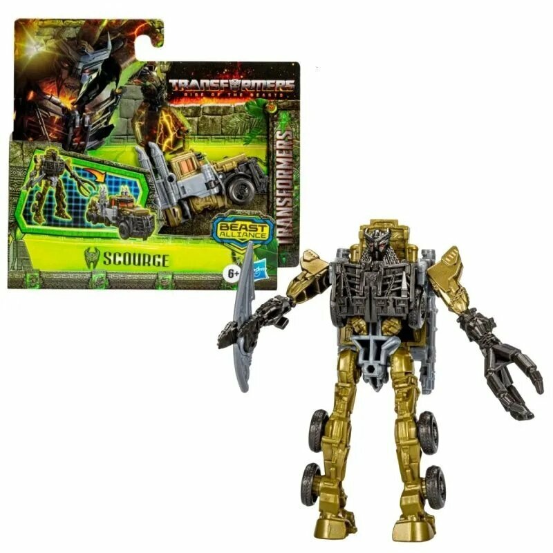 Трансформеры Hasbro Игрушка Transformers: Rise of the Beasts Movie, Beast Alliance Scourge 11.5cm