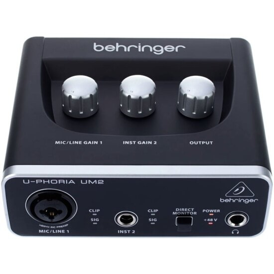 Аудиоинтерфейс Behringer UM2 — фото 1