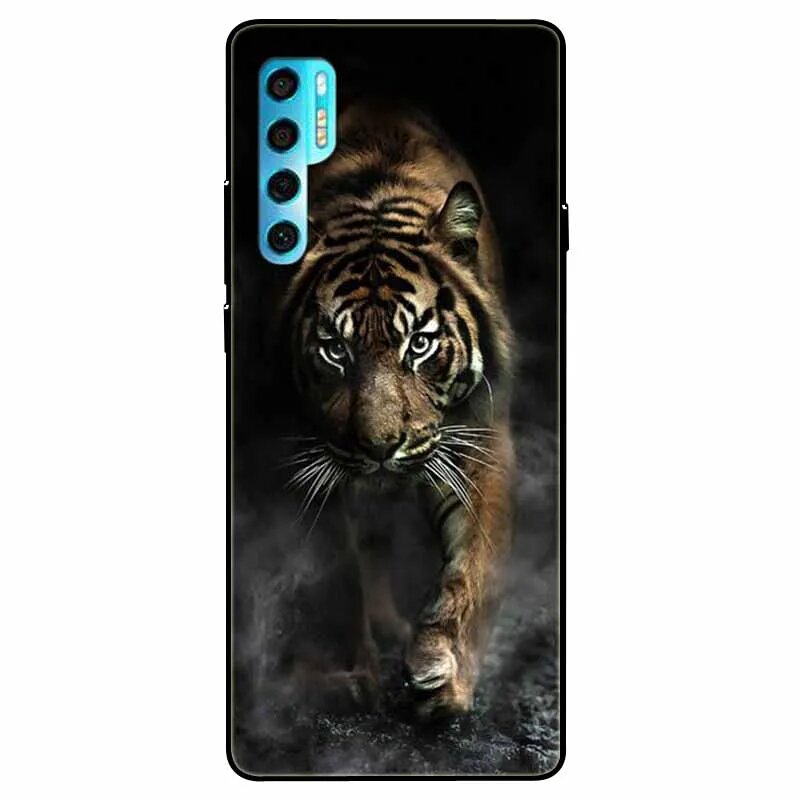 Чехол для TCL 20 Pro 5G (T810H) с тигром, Цвет: 30