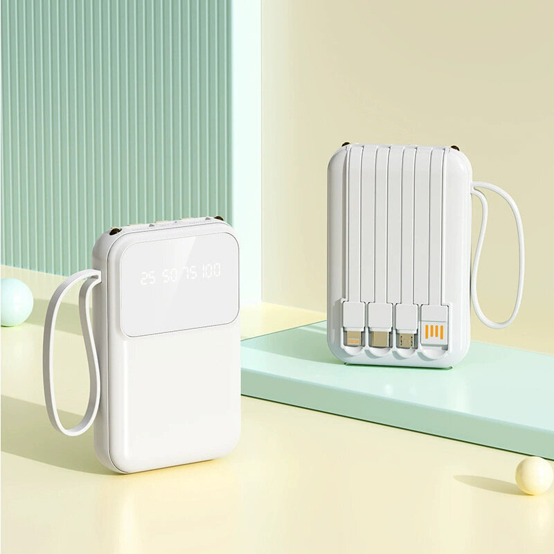 Мини-пауэрбанк для трансграничной торговли, 10000 мАч, большая емкость, компактный портативный мобильный источник питания с возможностью нанесения логотипа.