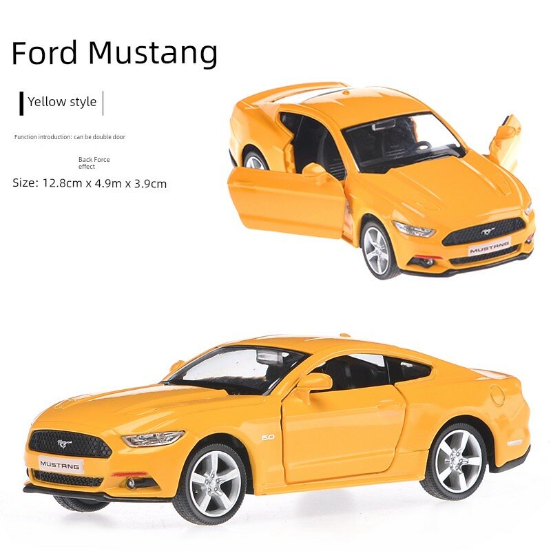 Металлическая модель автомобиля Yufeng: Subaru, Mustang, GTR, Toyota GT86. Имитация внедорожника с открывающимися