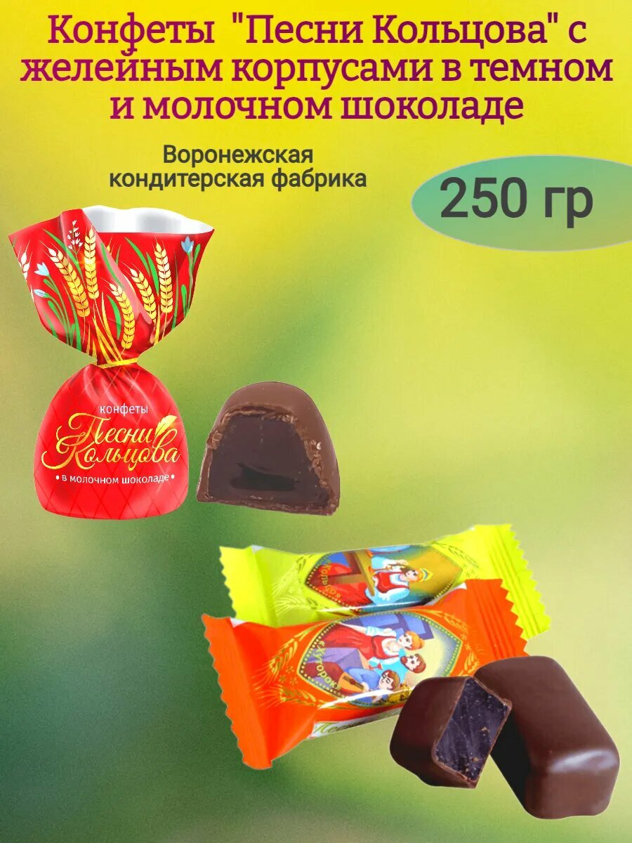 Конфеты "Песни Кольцова"микс,250 гр