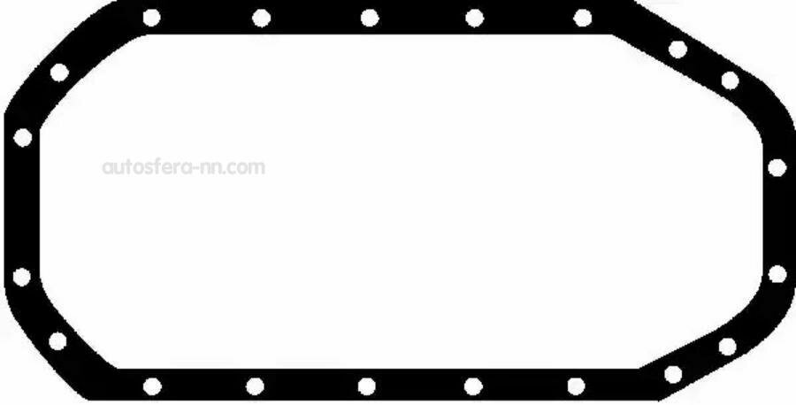 GLASER X0337001 Прокладка поддона ДВС VW Golf, Passat, Polo 1.0-1.6 80-, Skoda Felicia