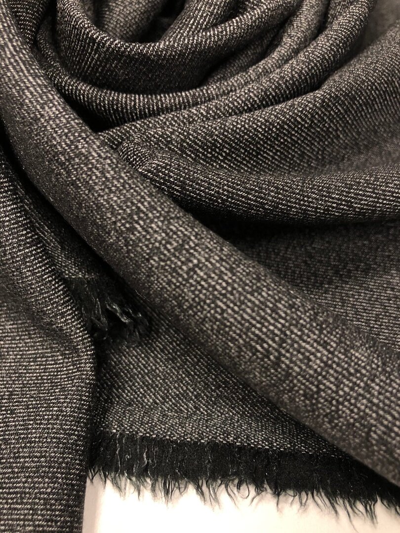 Ткань костюмная, поливискоза, цвет темно-серый, ширина 150 см, цена за 1.5 метр погонный.