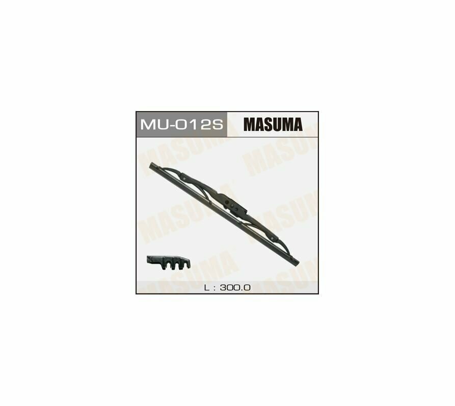 Щетка стеклоочистителя 300 мм каркасная 1 шт MASUMA WIPER BLADE MU-012S