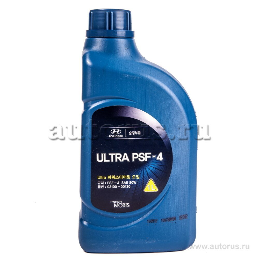 Жидкость гидроусилителя hyundai/kia ultra psf-4 синтетическое зеленый 1 л 03100-00130