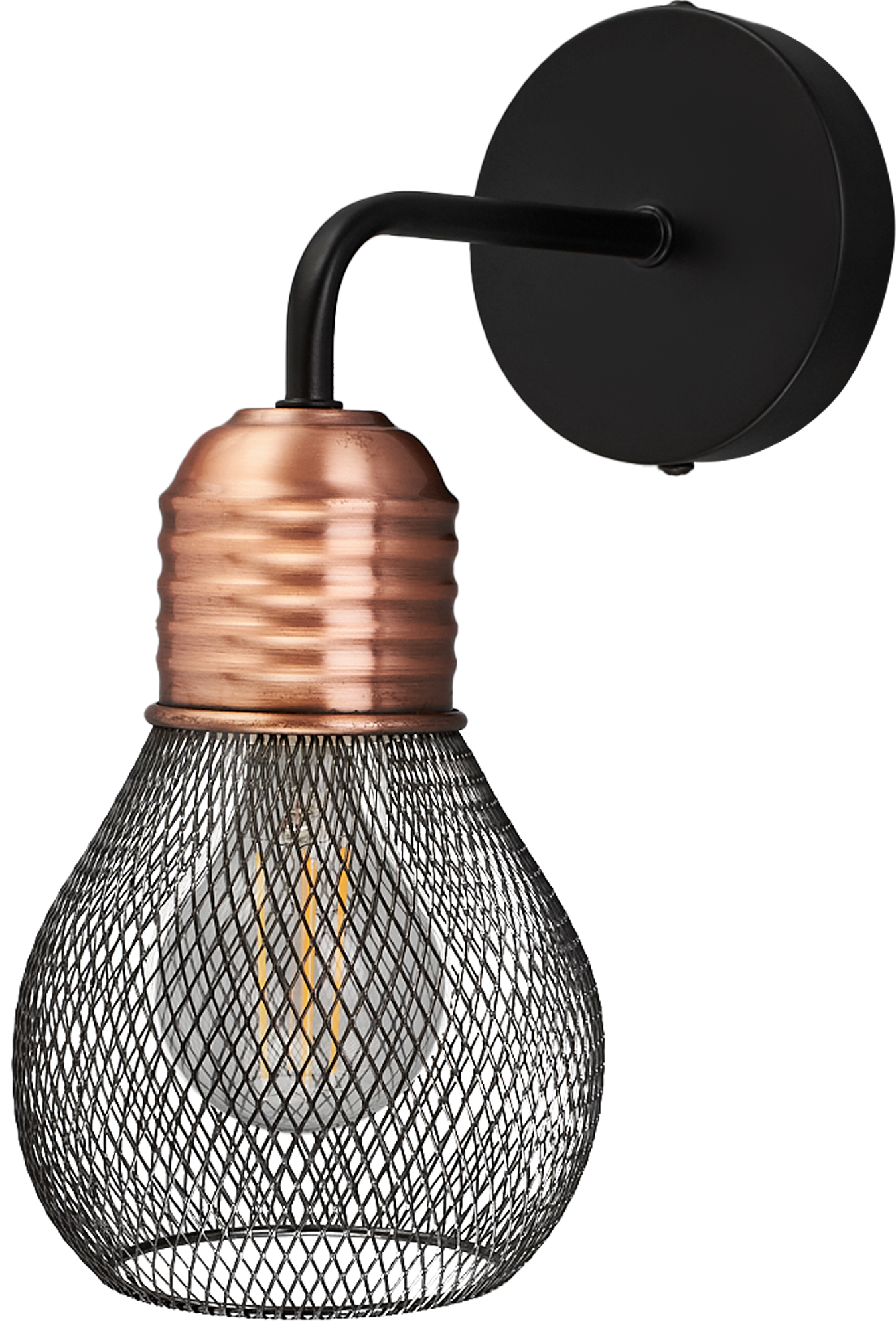 Бра Freya FR4011WL-01BBS, цвет черный/золото