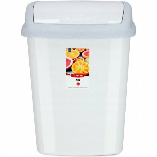 Ведро мусорное Curver DOMINIK с крышкой маятник 25 л (182981)