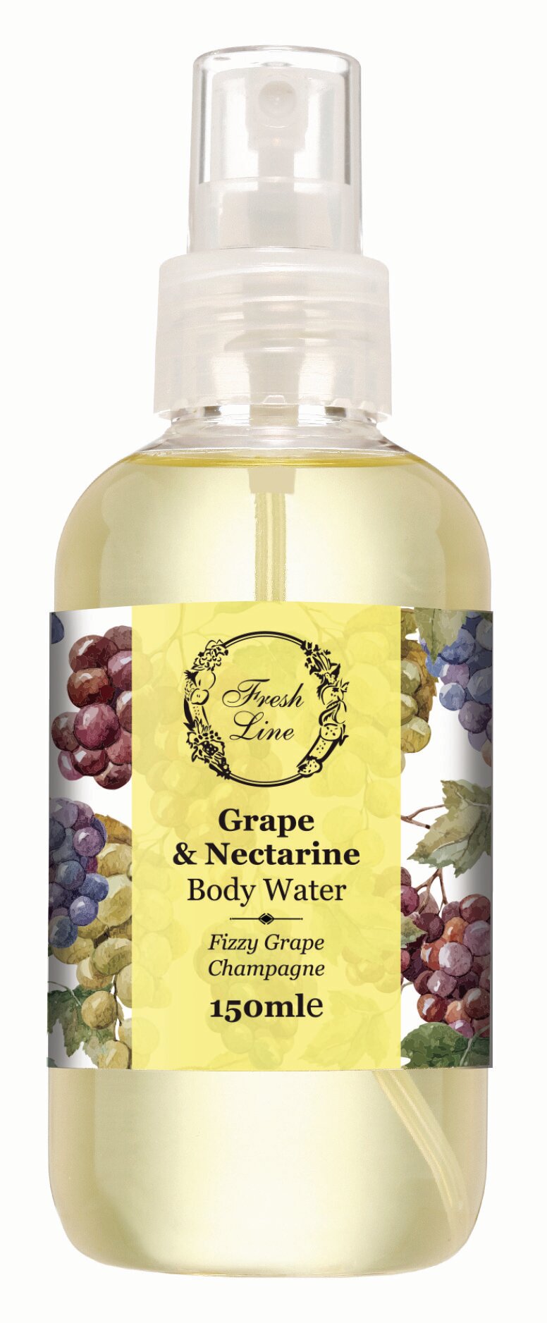 FRESH LINE Grape & Nectarine Ароматная вода для тела "Виноград и нектарин", 150 мл