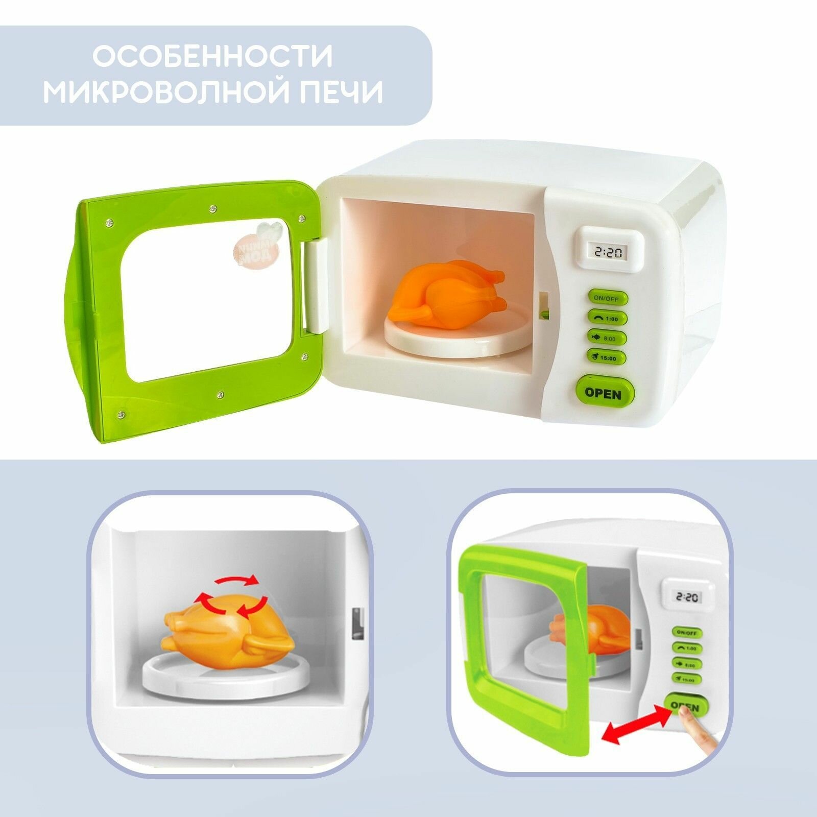 Микроволновая печь, Happy Valley, "Мини-дом", световые эффекты