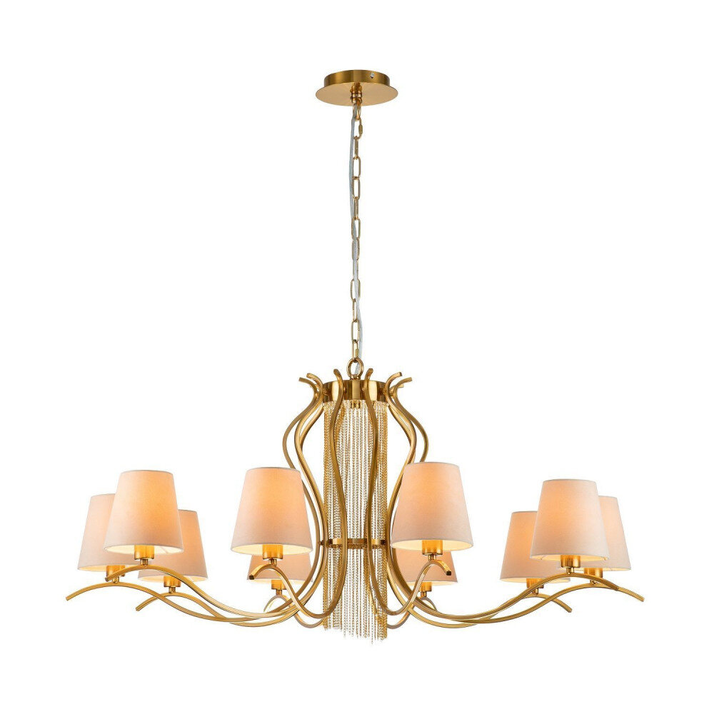 Люстра Подвесная Favourite Ketten 2867-10P Латунь / Фаворит.