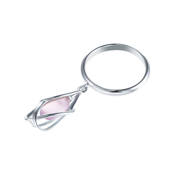 Кольцо, серебро, 925 проба, стекло