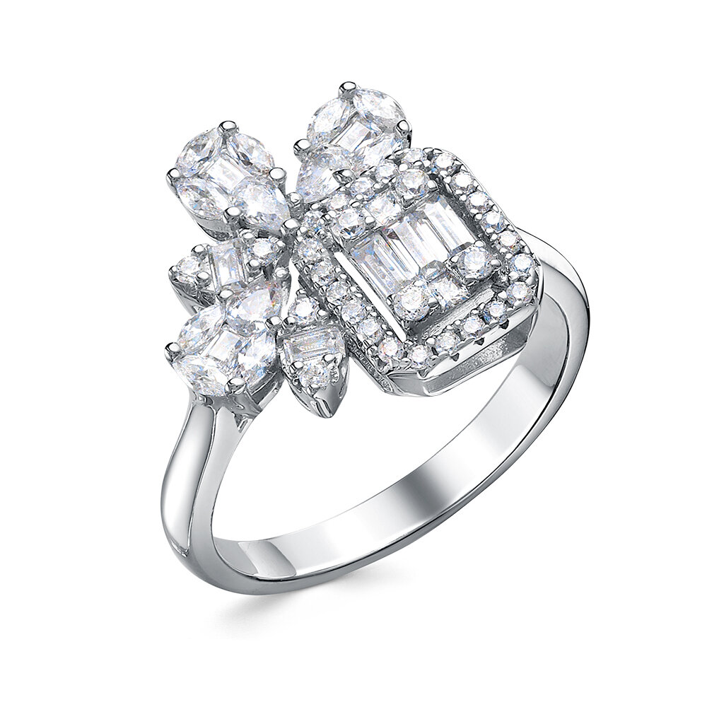 Кольцо, серебро, 925 проба