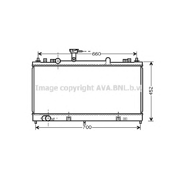 STELLOX 81-03337-SX (1907918 / 8103337_SX / 92901136) радиатор системы охлаждения plastic / aluminium 638x453x33\ iveco daily