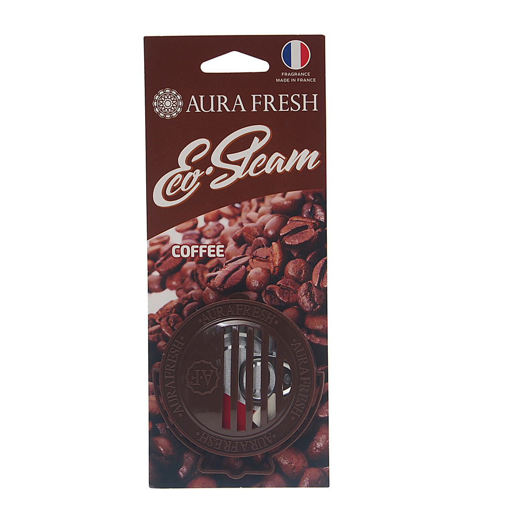 Ароматизатор на панель приборов древесное волокно (coffee) 40г Eco Steam AURA FRESH