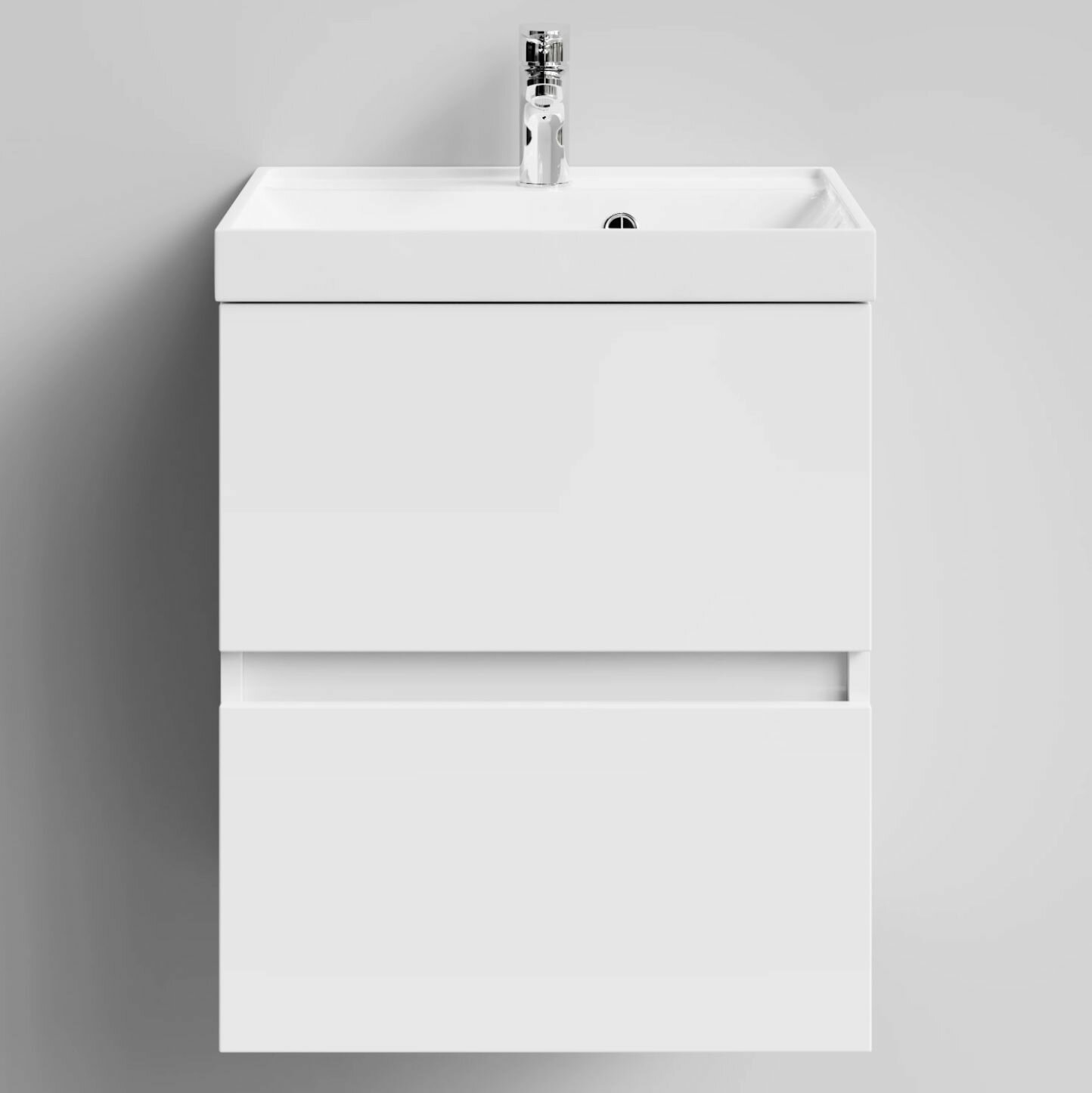 Тумба с раковиной Vod-ok Best 50 подвесная белая