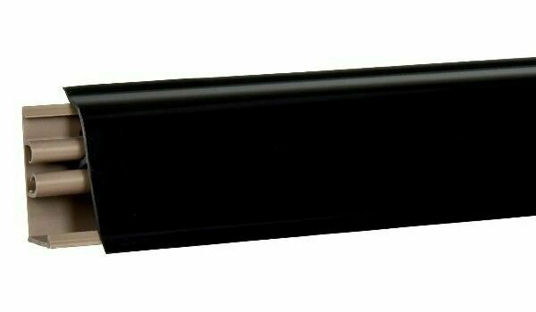 Плинтус для столешницы Korner LB37 с кабель-каналом мягкий край 24х38x3000мм ПВХ