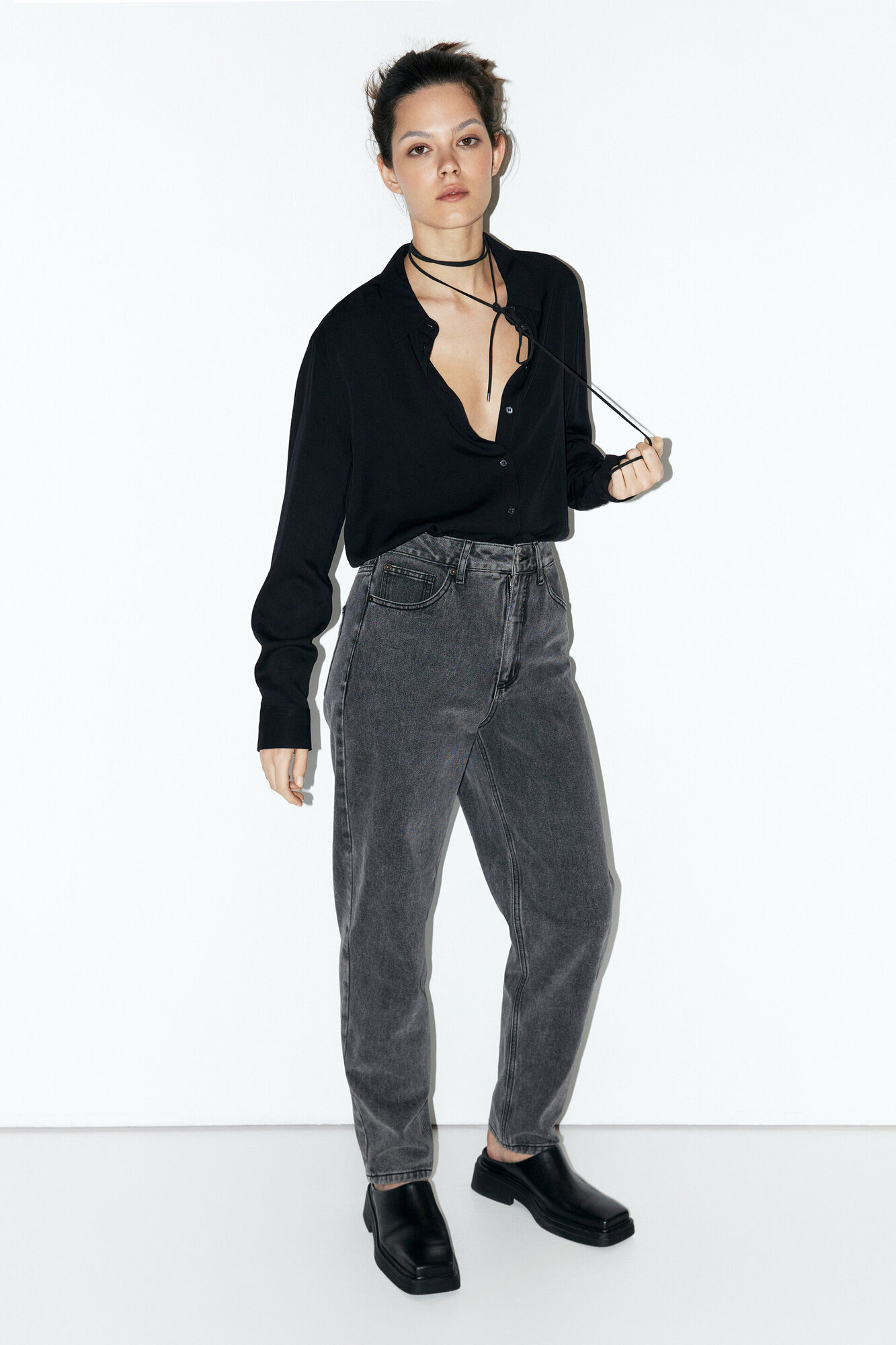 Джинсы мом Basic 