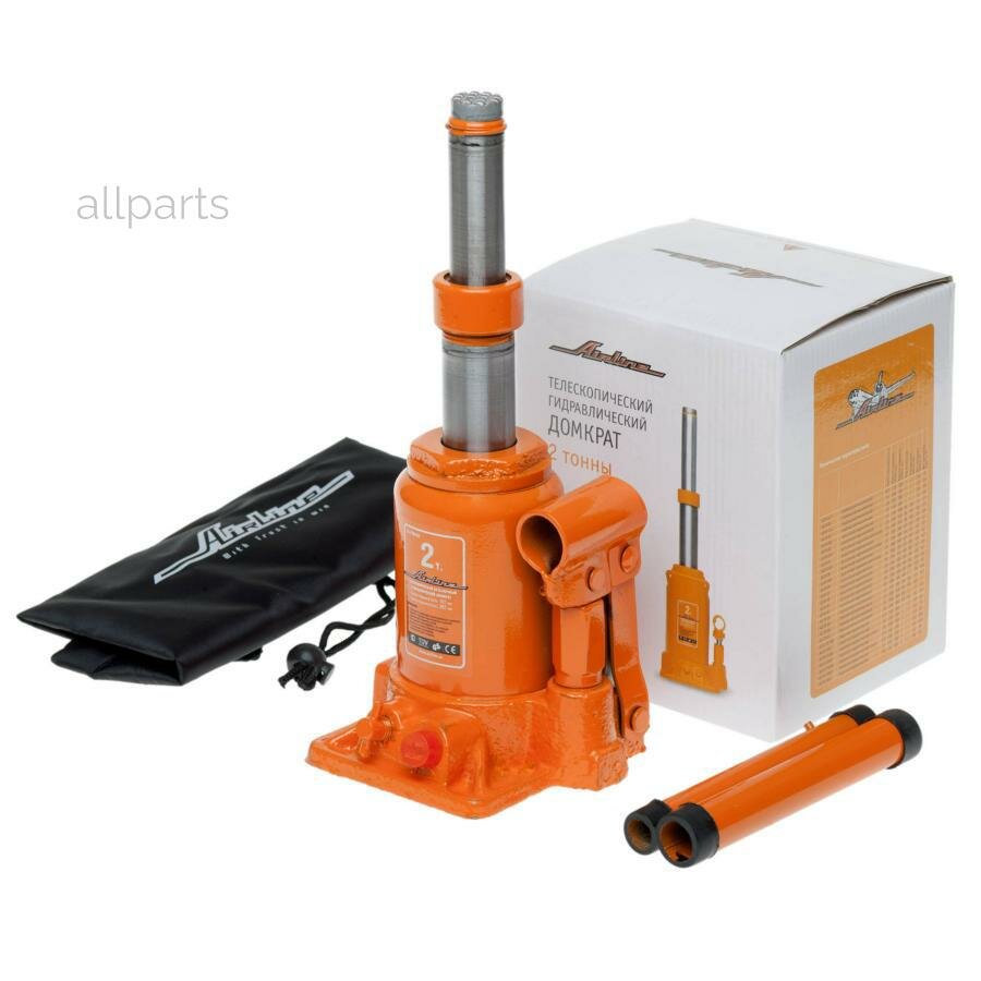 AIRLINE AJ-TB-02 Домкрат телескопич. 2т 161-387мм сумка (AJ-TB-02)