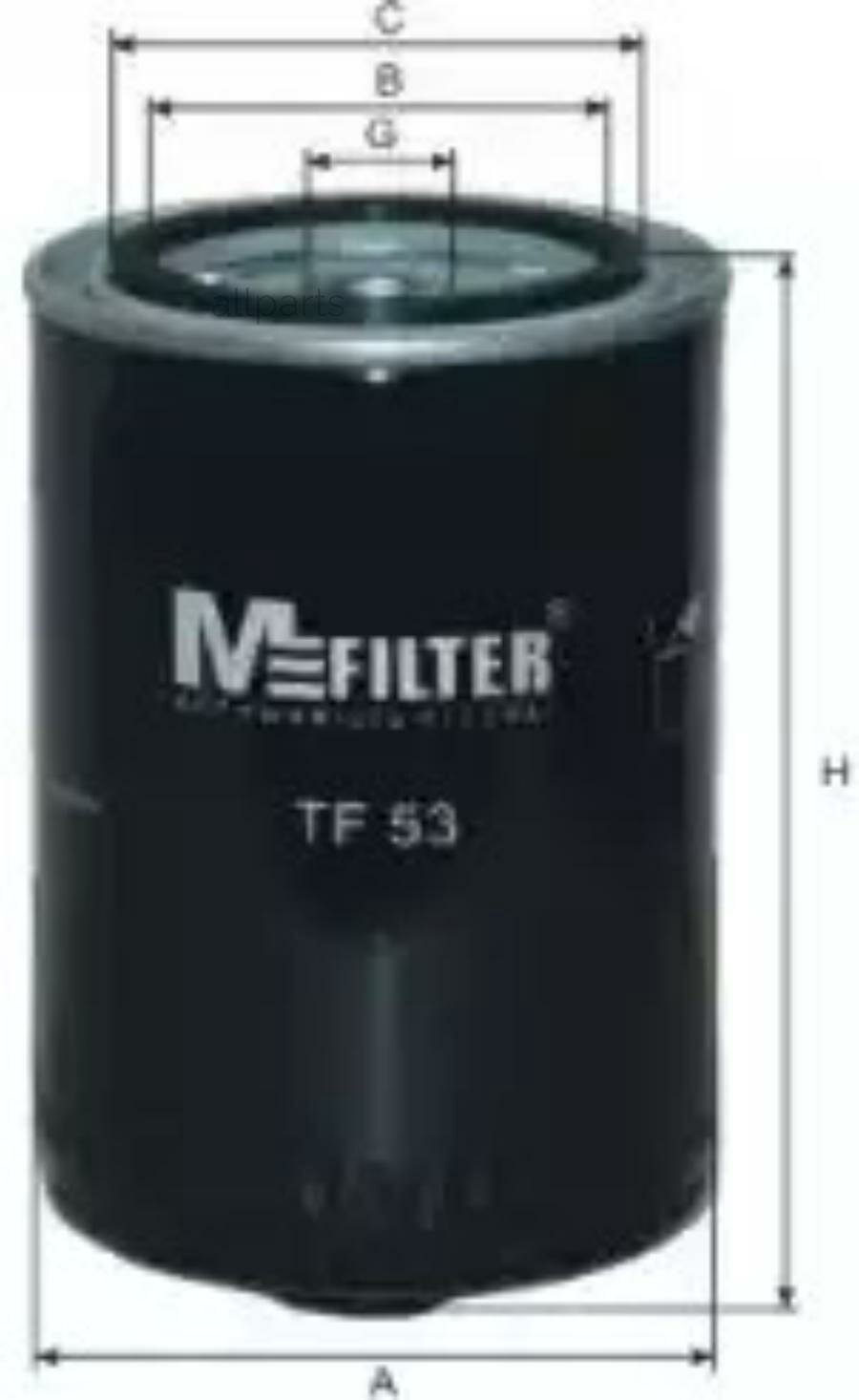 M-FILTER TF53 фильтр масляный!\ Bomag