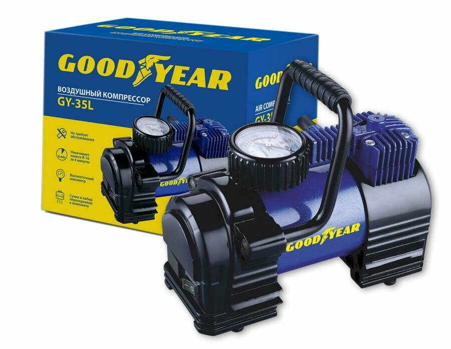 GOODYEAR GY000102 Goodyear Воздушный компрессор 35 л/мин GY-35L GY000102