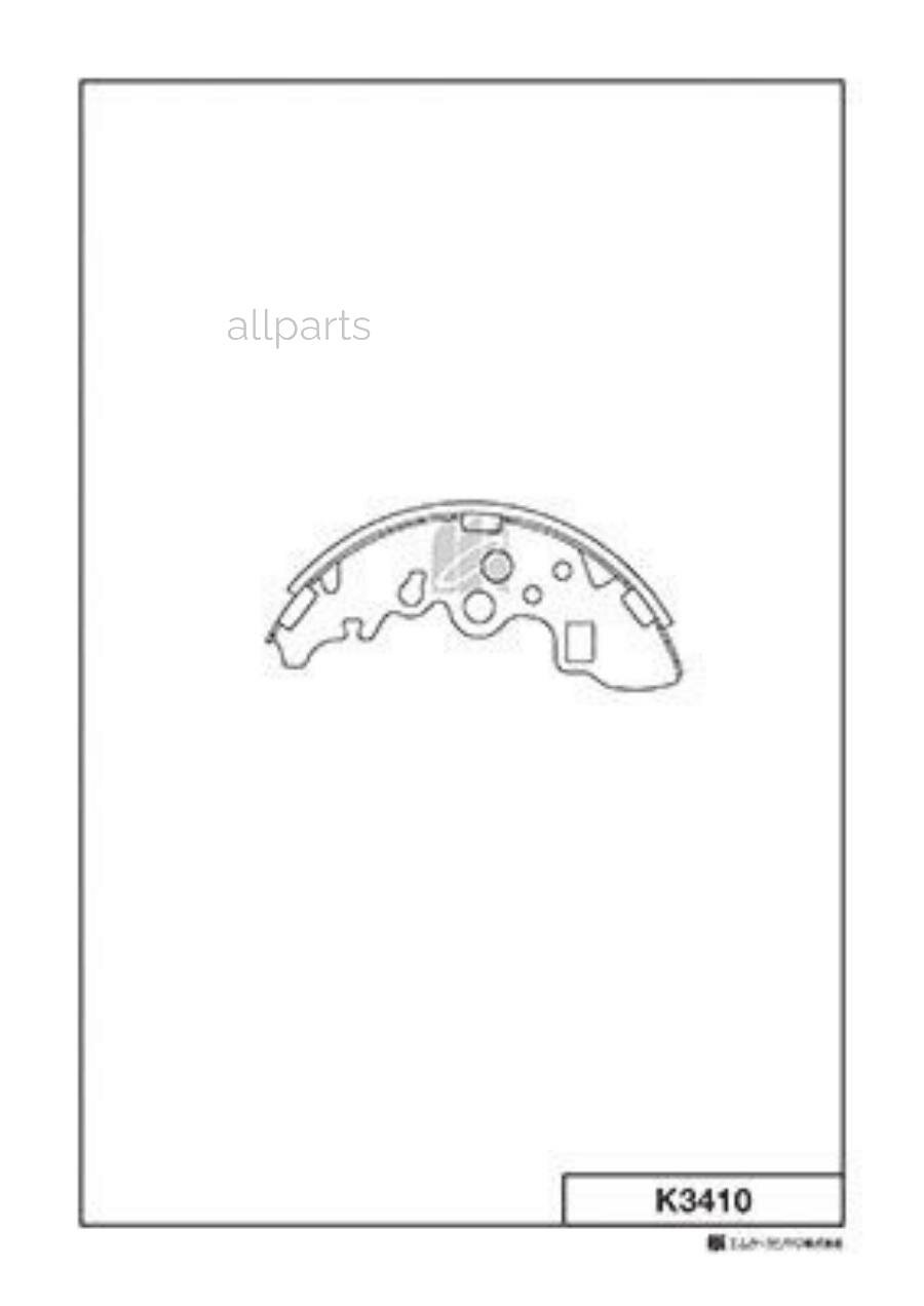 KASHIYAMA K3410 Колодки тормозные барабанные Mazda