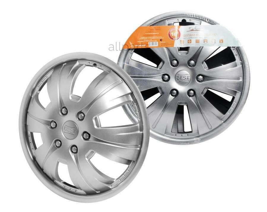 AIRLINE AWCC-16-07 Колпаки колесные 16" "Бест", пер. на газель, серебристый, к-т 2 шт.