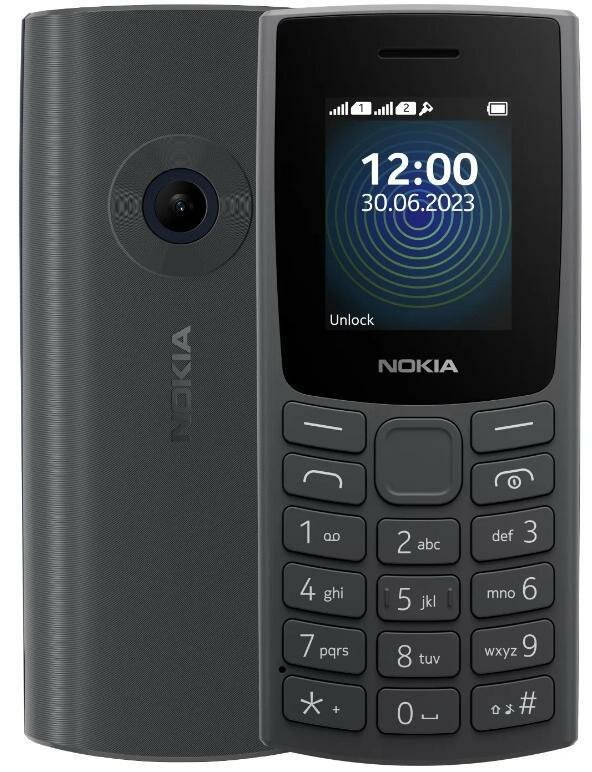 Мобильный телефон Nokia 110 DS TA-1567 Черный 2 sim 1.77″ цветной GSM 1020 mAh