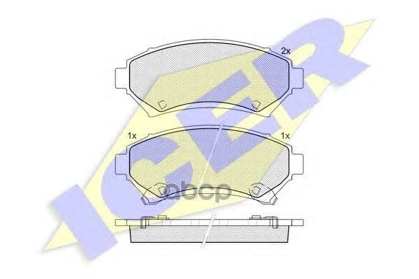 Колодки торм. дисковые Icer арт. 141182